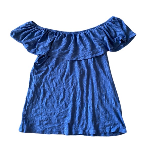 Old Navy | Tops | New Old Navy Off The Shoulder Ruffle Tshirt M | Poshmark